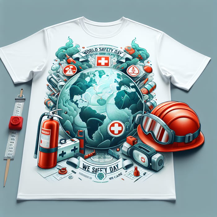 World Safety Day T-Shirt: Company Campaign | AI Art Generator | Easy ...