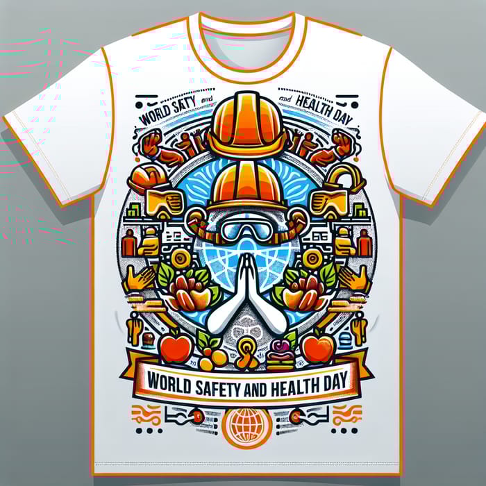 World Safety and Health Day T-Shirt | Company Campaign Apparel | AI Art ...