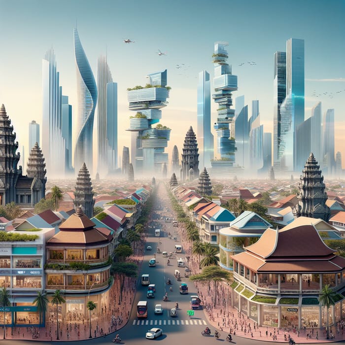Phnom Penh 2050: A Glimpse into the Future | AI Art Generator | Easy ...