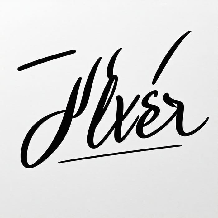 Elegant Cursive Signature - JB Oliver | AI Art Generator | Easy-Peasy.AI