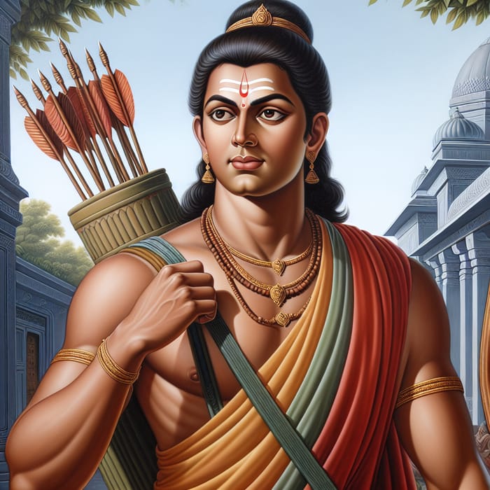 Ayodhya Rama Indian Depiction | AI Art Generator | Easy-Peasy.AI