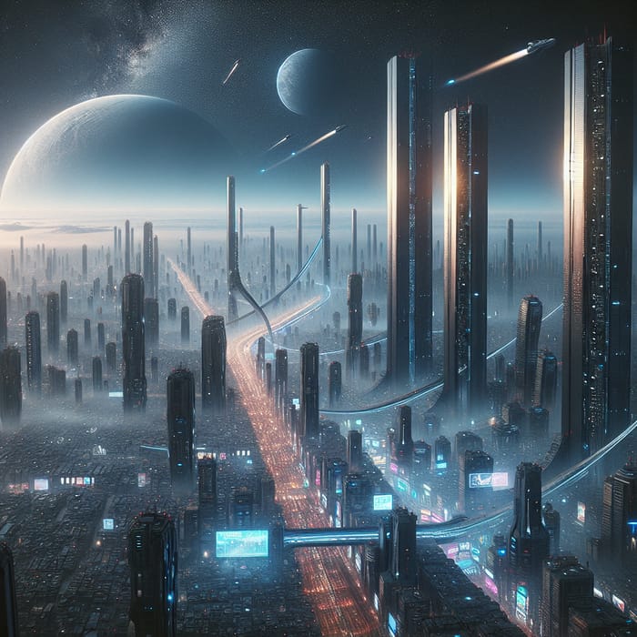 Explore NeoNova Cityscape: A Metropolis on Nova Prime | AI Art ...