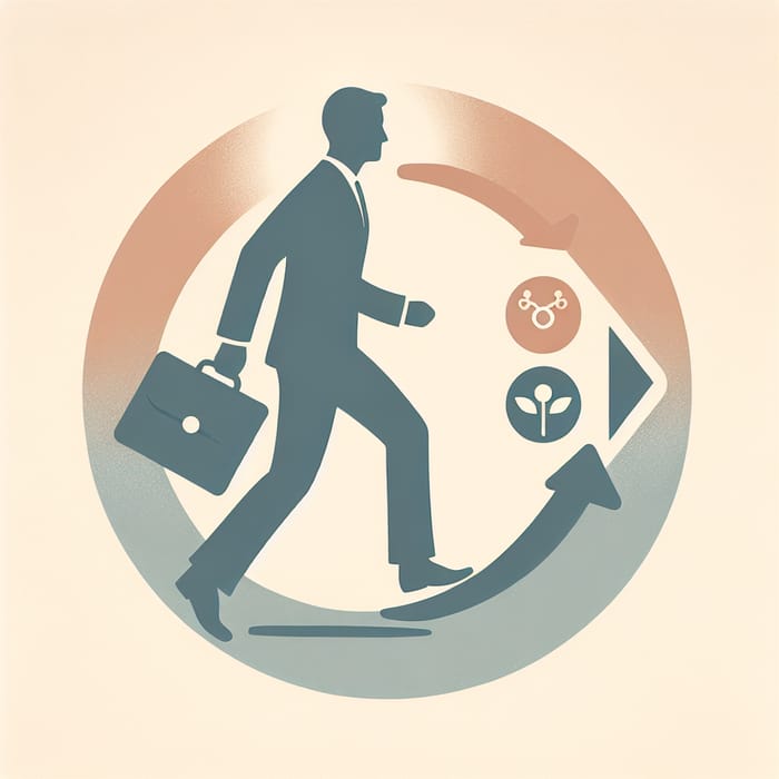 Career Change: Minimalistic Transition | AI Art Generator | Easy-Peasy.AI