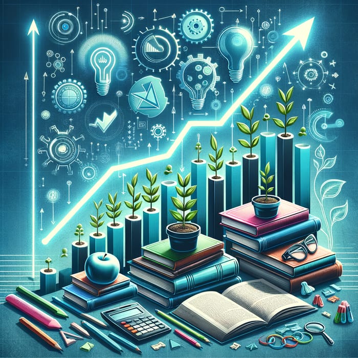 Education and Development Trends: Usage Trend Visual | AI Art Generator ...