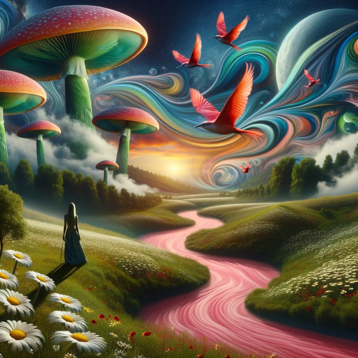 A Surreal Dreamscape: Nature's Fantasy Unveiled | AI Art Generator ...