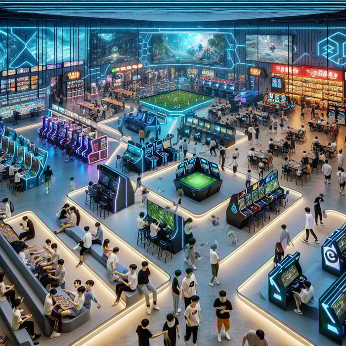 Modern Game Drome - Ultimate Gaming Destination | AI Art Generator ...