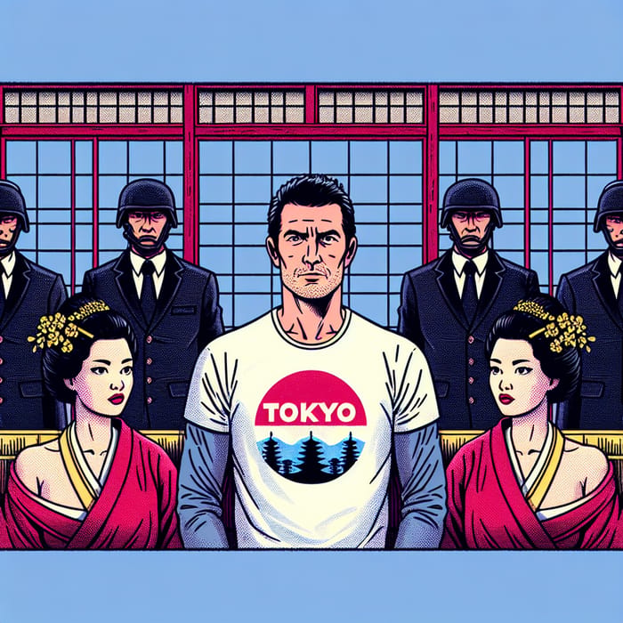 Tokyo Bathhouse Adventure with Bodyguards | AI Art Generator | Easy ...