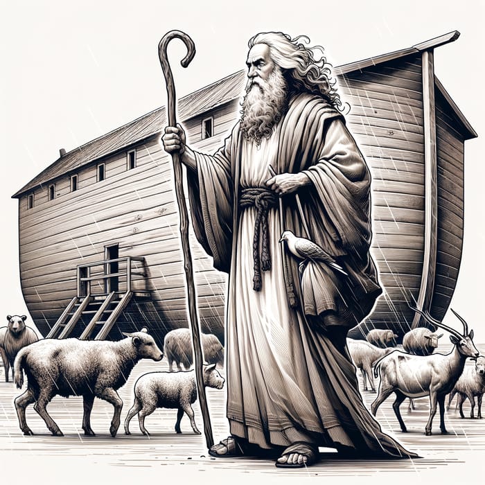 Noah's Ancient Appearance: A Visual Representation | AI Art Generator ...