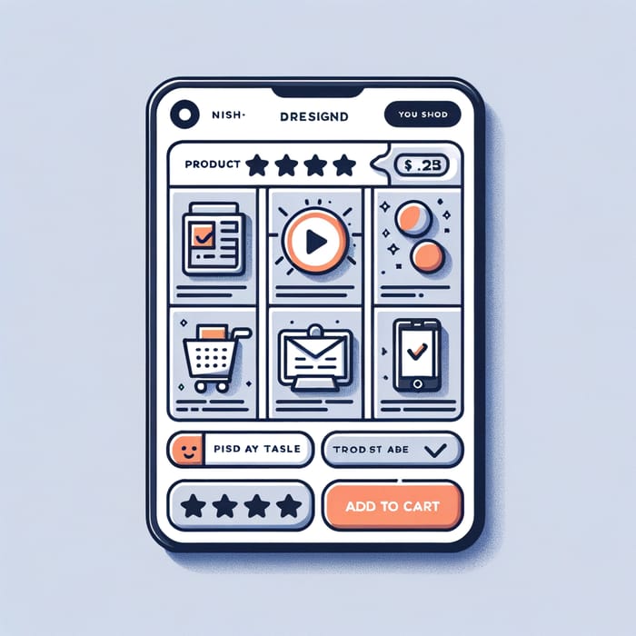 Clean & User-Friendly Product Card Design | AI Art Generator | Easy ...