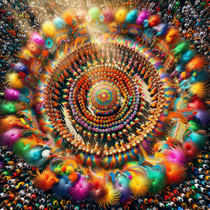 Sinulog Festival: Colorful Patterns and Contrasts | AI Art Generator ...