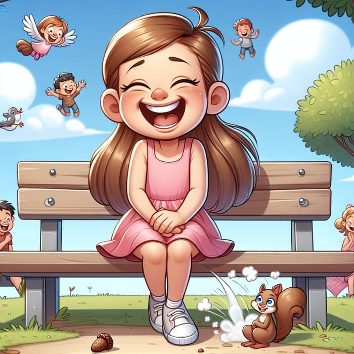 Hilarious Scene: Girl Farting on Park Bench | AI Art Generator | Easy ...