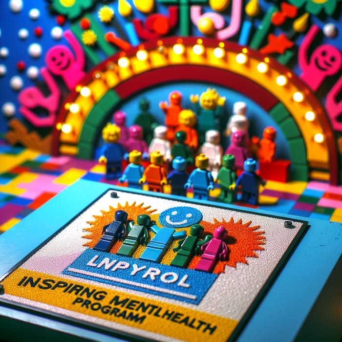 Vibrant Lego Logo for Mental Wellness | AI Art Generator | Easy-Peasy.AI