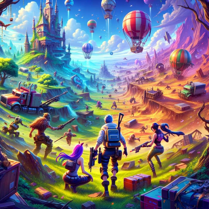 Disney Fantasy Adventure Poster | Fortnite-themed Design | AI Art ...