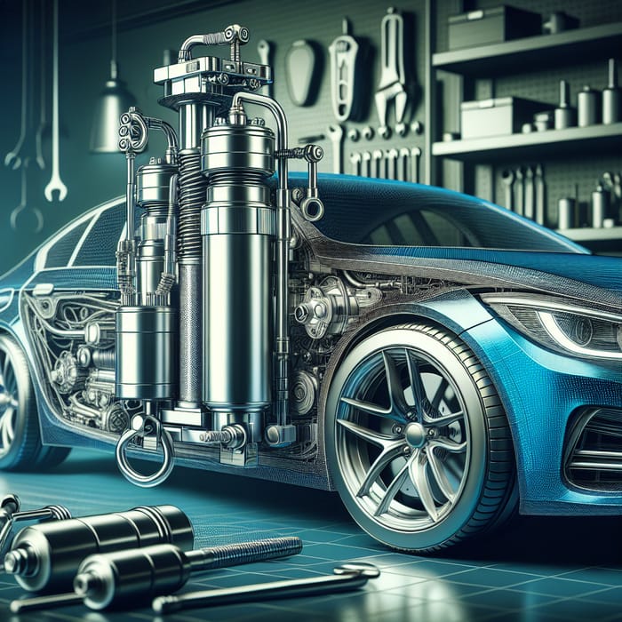 Hydraulic Cylinder Car: Detailed Design in Action | AI Art Generator ...