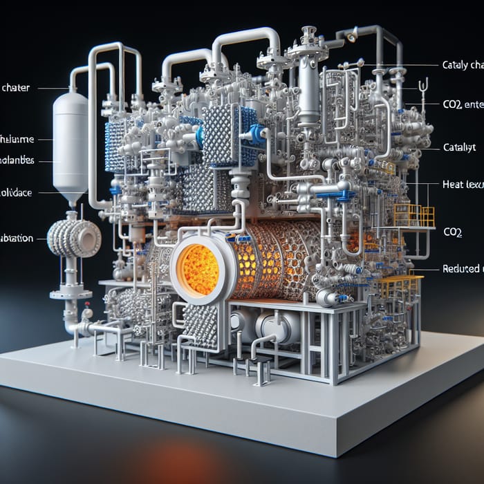 3D Model for Catalytic Reactor - CO2 Reduction | AI Art Generator ...