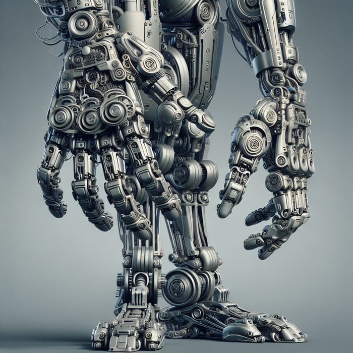 Innovative Robot Design: Hands & Feet Features | AI Art Generator ...