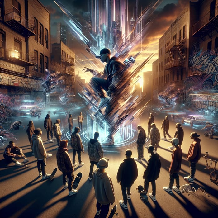 Fierce Urban Youth: Drill Music's Pulse & Graffiti Art | AI Art ...