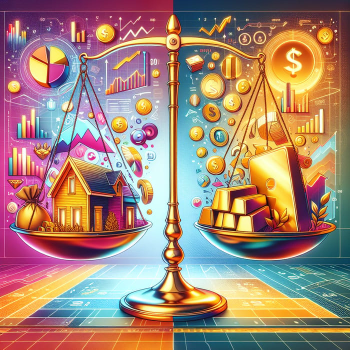 Balancing Real and Financial Assets for Investment Success | AI Art ...