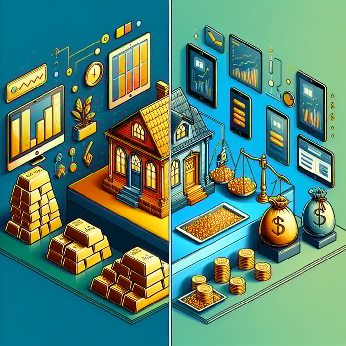 Balancing Real and Digital Assets for Investments | AI Art Generator ...