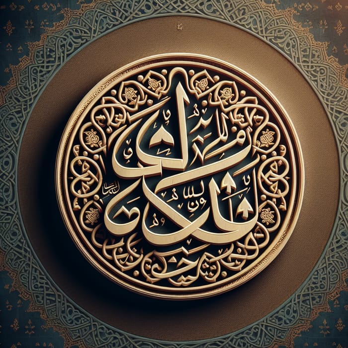 Ali ibn Abi Talib - Arabic Calligraphy | AI Art Generator | Easy-Peasy.AI