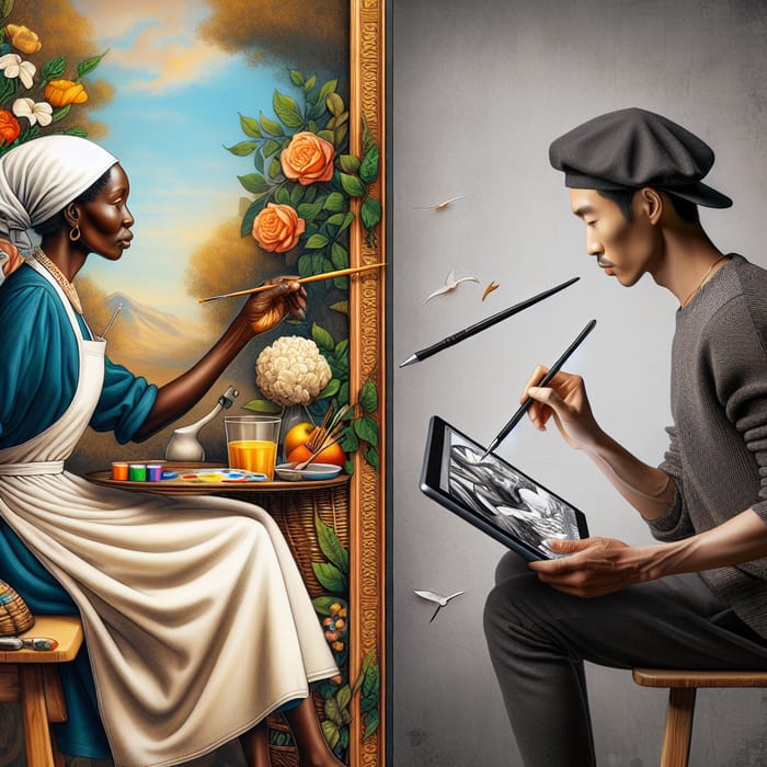 Exploring the Impact of Technology on Traditional vs. Digital Art | AI ...