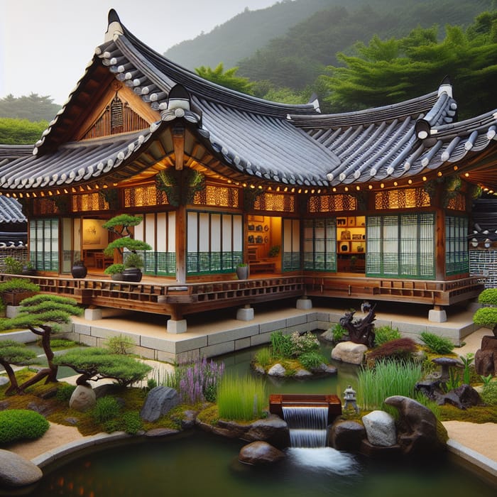 Joseon Dynasty Traditional Korean House - Hanok Architecture | AI Art ...