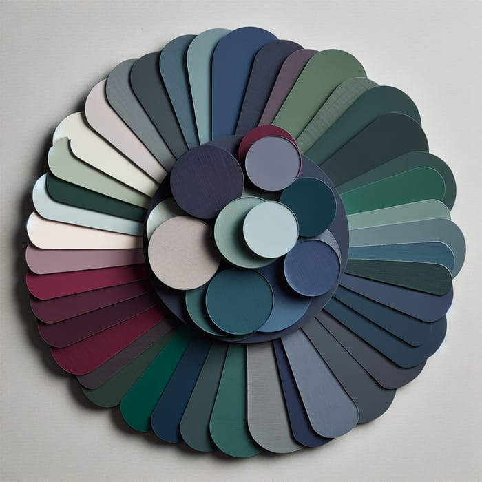 Noble Deep Colors Palette - Green, Blue, Gray, Burgundy | AI Art ...