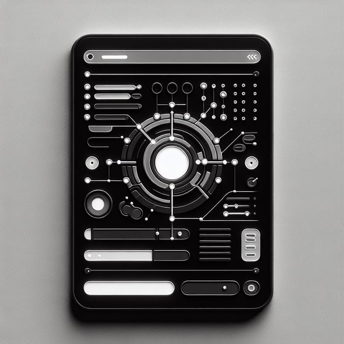 Minimalist AI Chat Interface in Black & White | AI Art Generator | Easy ...