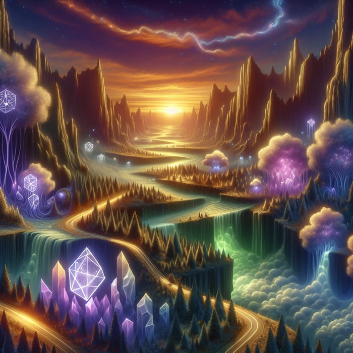 Surreal Hidden Landscapes - Secret Valley in Towering Mountains | AI ...