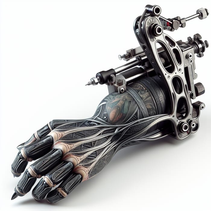 Tattoo Machine Designed Like a Human Arm Sleeve | AI Art Generator ...