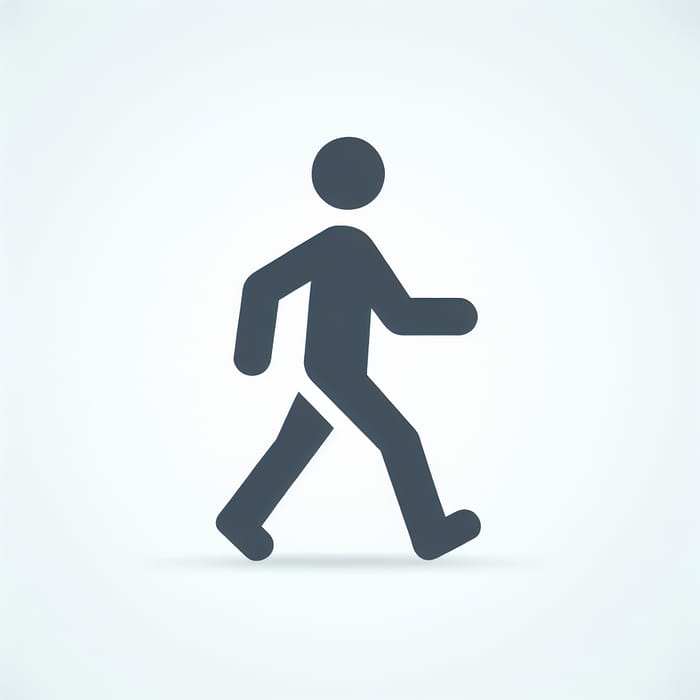 Sleek Walker Icon for Walking Enthusiasts | AI Art Generator | Easy ...