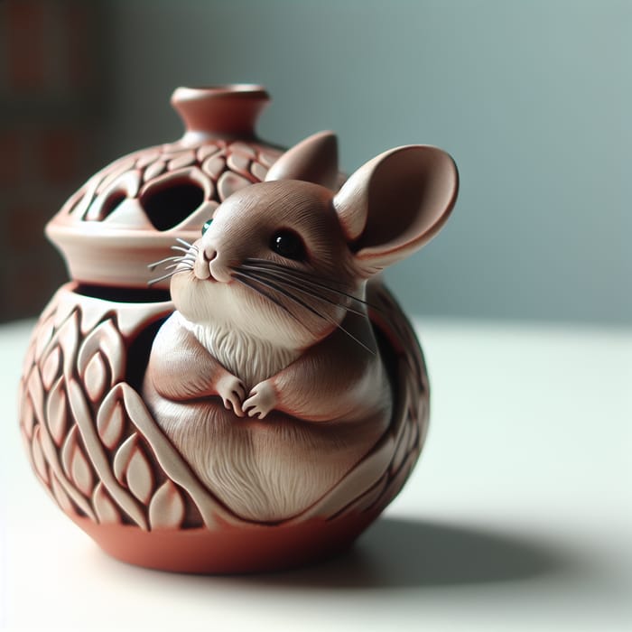 Ceramic Chinchilla Pot | Decorative Home Pottery | AI Art Generator ...