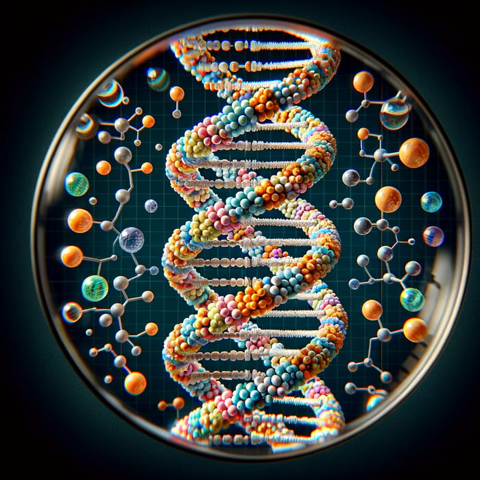 Explore the Double Helix Structure of DNA | AI Art Generator | Easy ...