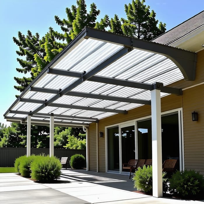 Corrugated Polycarbonate Canopy | Design Ideas & Installation Guide ...