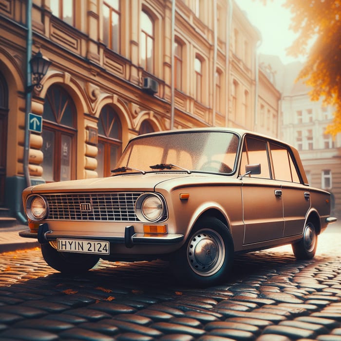 Vintage Lada 2114: Classic Car Charm of the 70s | AI Art Generator ...