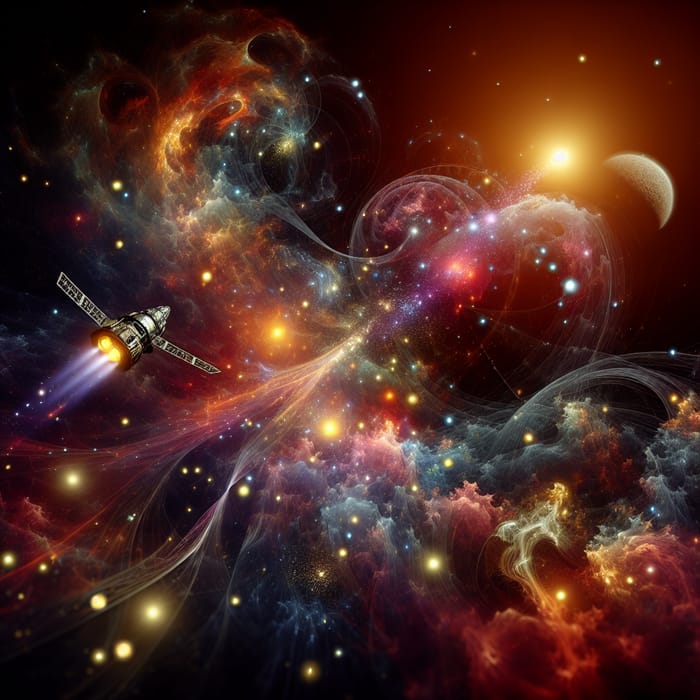 Exploring the Universe Abstract | Cosmic Stardust Spectacle | AI Art ...