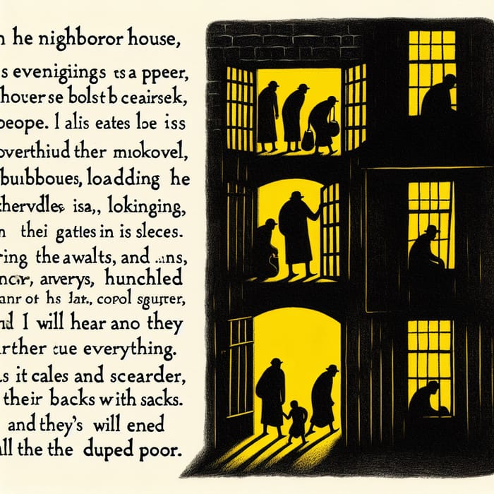 Mysterious Yellow House: Gates, Black Figure, Laughter in the Night ...