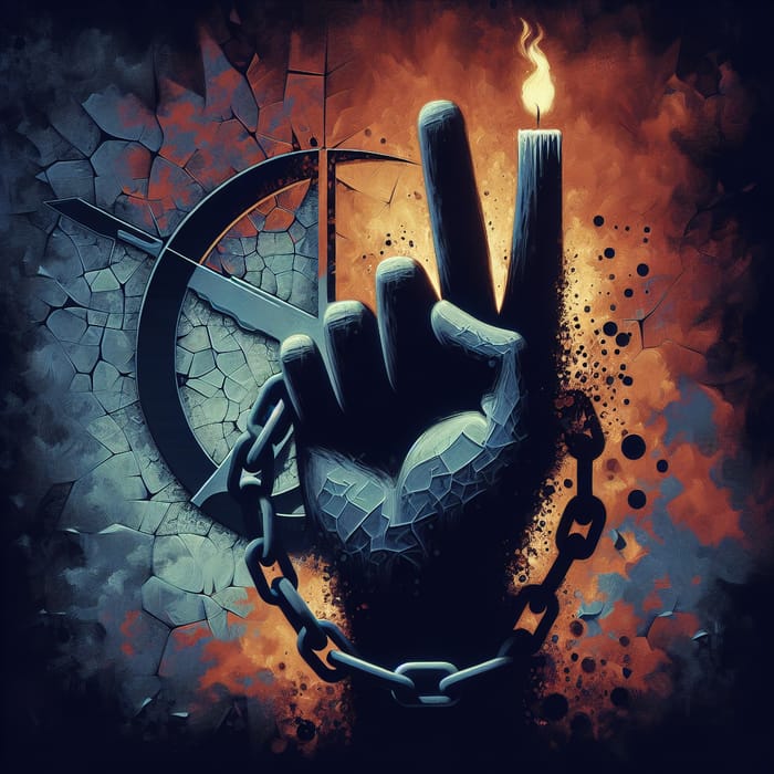 Abstract Representation of Terrorism Themes | AI Art Generator | Easy ...