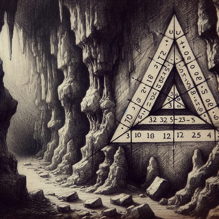 Explore the Mysterious Cave and Its Unique Triangle Art | AI Art ...