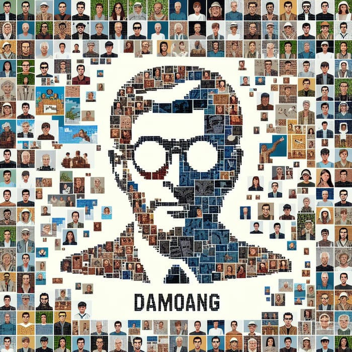 Create a Unique Mosaic of 'DAMOANG' from Personal Photos | AI Art Generator | Easy-Peasy.AI