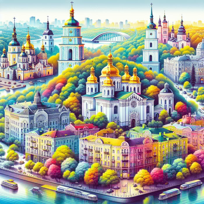 Discover Beautiful Kiev: Freshness and Charm | AI Art Generator | Easy ...