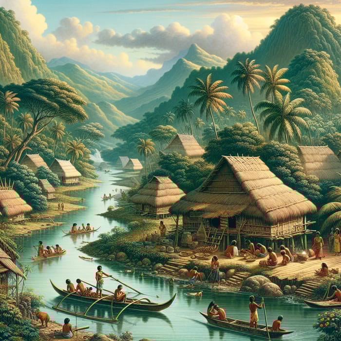 Explore the Pre-Colonial Philippines: A Vibrant Tapestry | AI Art Generator | Easy-Peasy.AI