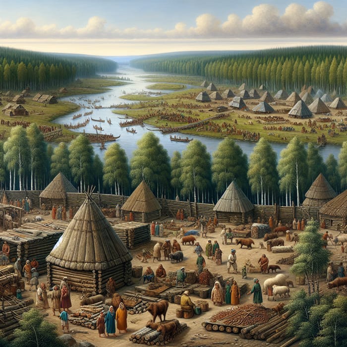 Ancient Rus: Historic 10th Century Landscape | AI Art Generator | Easy ...