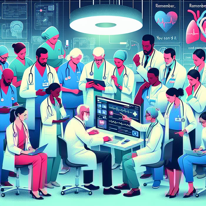 Healthcare Professionals Implementing EMR Systems | AI Art Generator ...