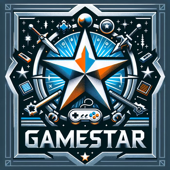 GameStar Emblem: A Hub for Gaming Enthusiasts | AI Art Generator | Easy ...