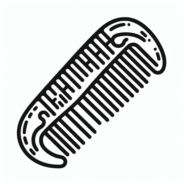 Simple Comb Coloring Page for Toddlers | AI Art Generator | Easy-Peasy.AI