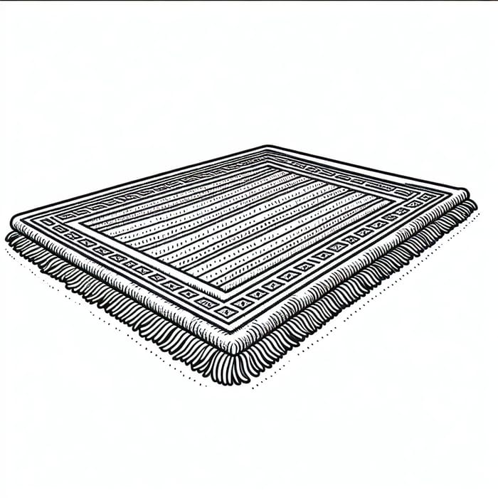 Simple Carpet Coloring - Easy for Kids to Color | AI Art Generator ...