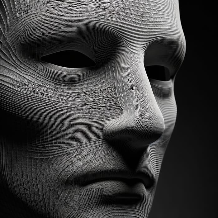 Intricate Handmade Pantyhose Mask Close-Up | AI Art Generator | Easy ...