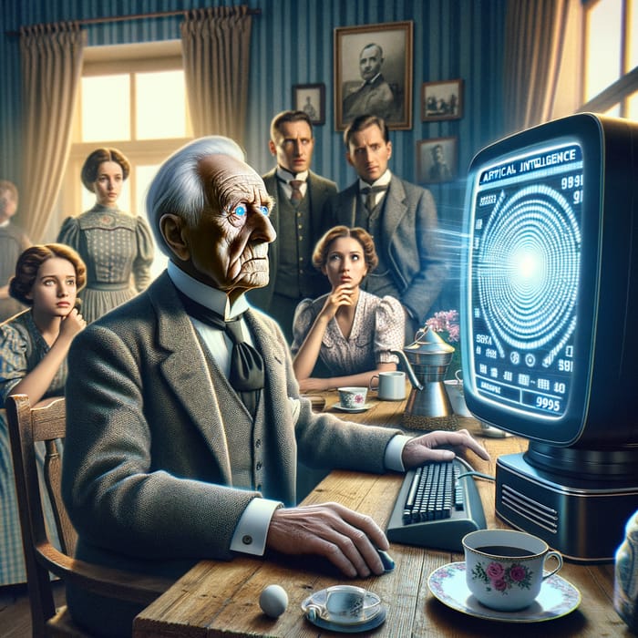 1950s Grandfather Shocked by Future AI Possibilities in Sales ...