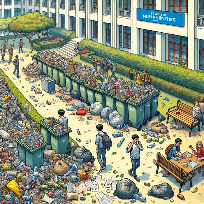 University LUZ Trash Issue | Faculty of Humanities Cleanup Needed | AI ...